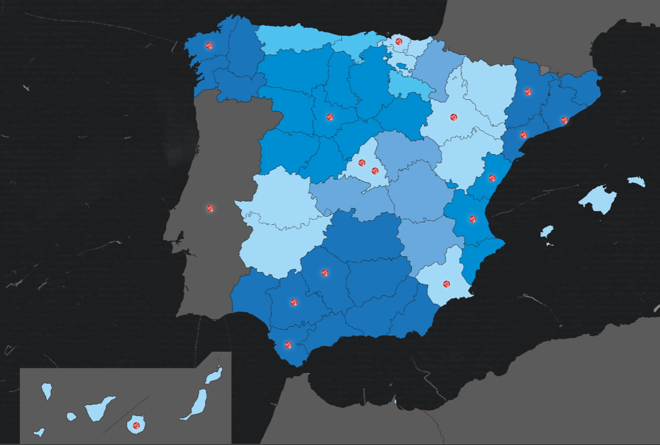 Mapa FGC España | S4Fight